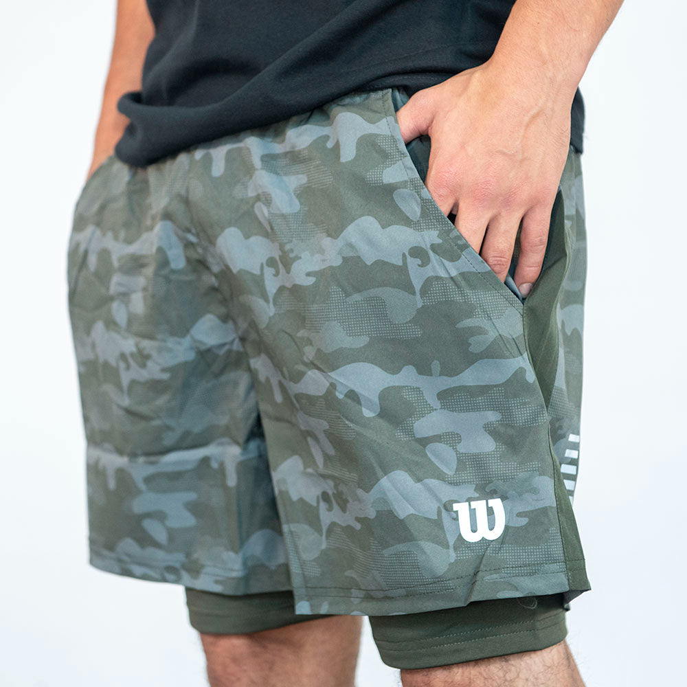 SHORT 5' CABALLERO WILSON FLEX NEGRO/VERDE